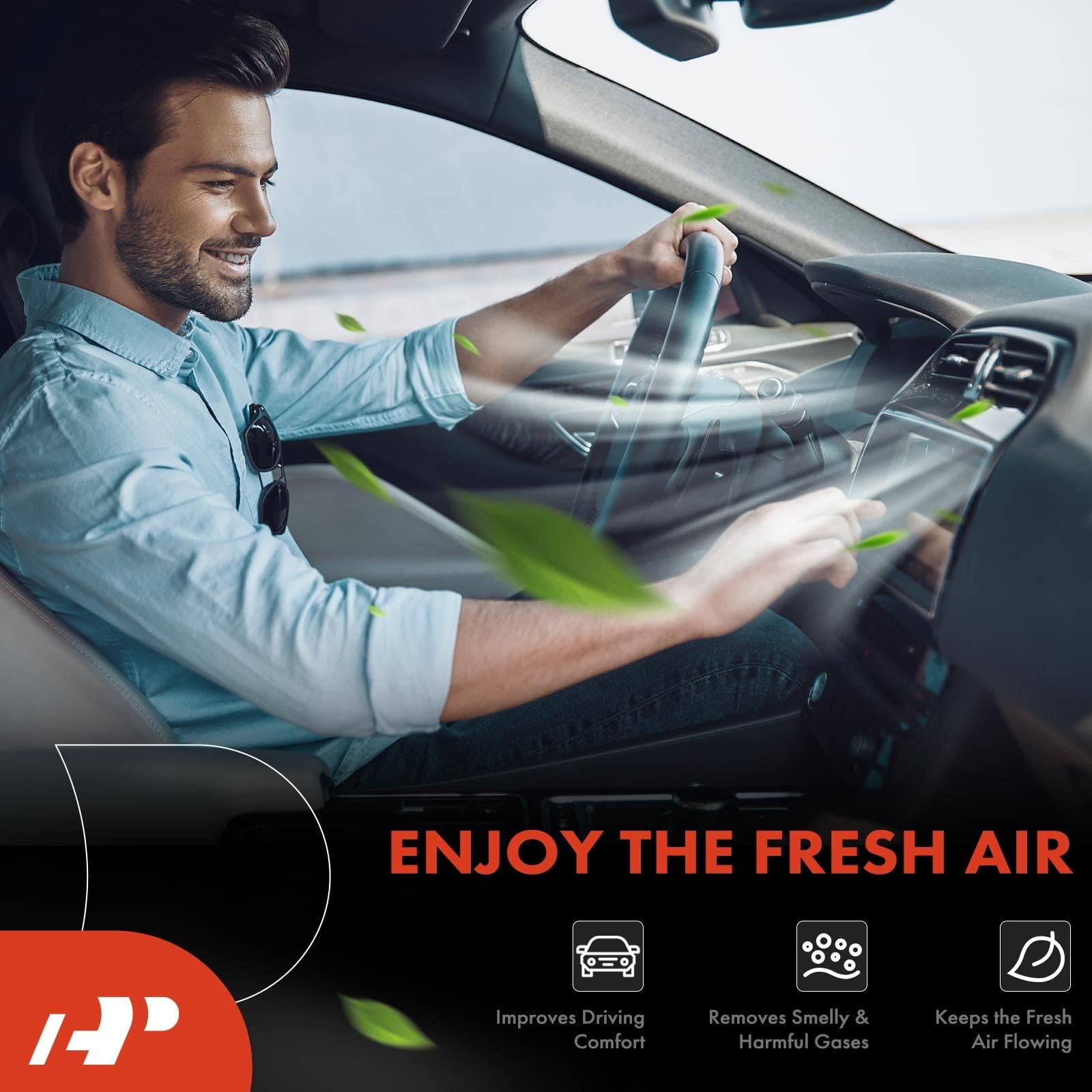 A-Premium Cabin Air Filte with Activated Carbon - Compatible with Audi & Volkswagen Models - A3, A3 Quattro, Q3, S3, TT Quattro, Jetta, Golf, Tiguan, Atlas, GTI
