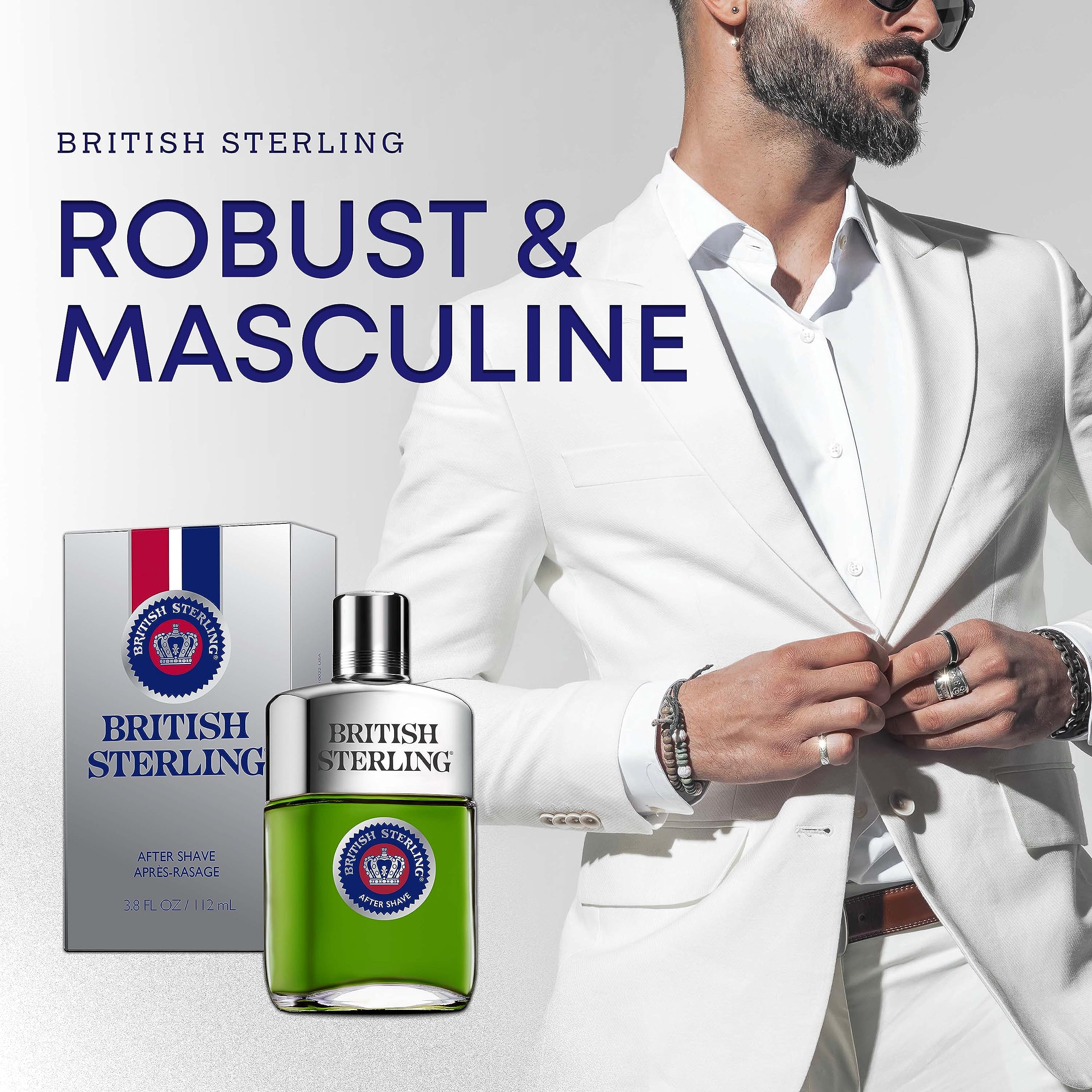 British Sterling Aftershave for Men By DANA 3.8 Oz