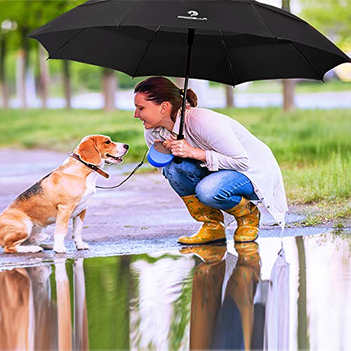Procella 62 Inch Golf Umbrella Extra Large Automatic Open Windproof Waterproof Double Canopy Selected by World Top Golfers Oversize Vented Stick Umbrellas for Rain Best Golf Gifts for Men and Women
