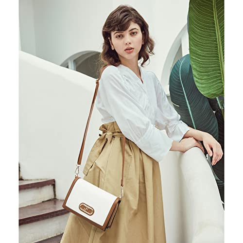 CLUCI Small Crossbody Bag for Women Leather Cellphone Shoulder Purses Travel Vacation Mom Designer Wallet