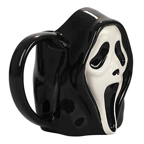 Bioworld Ghost Face 16 Oz Sculpted Ceramic Mug