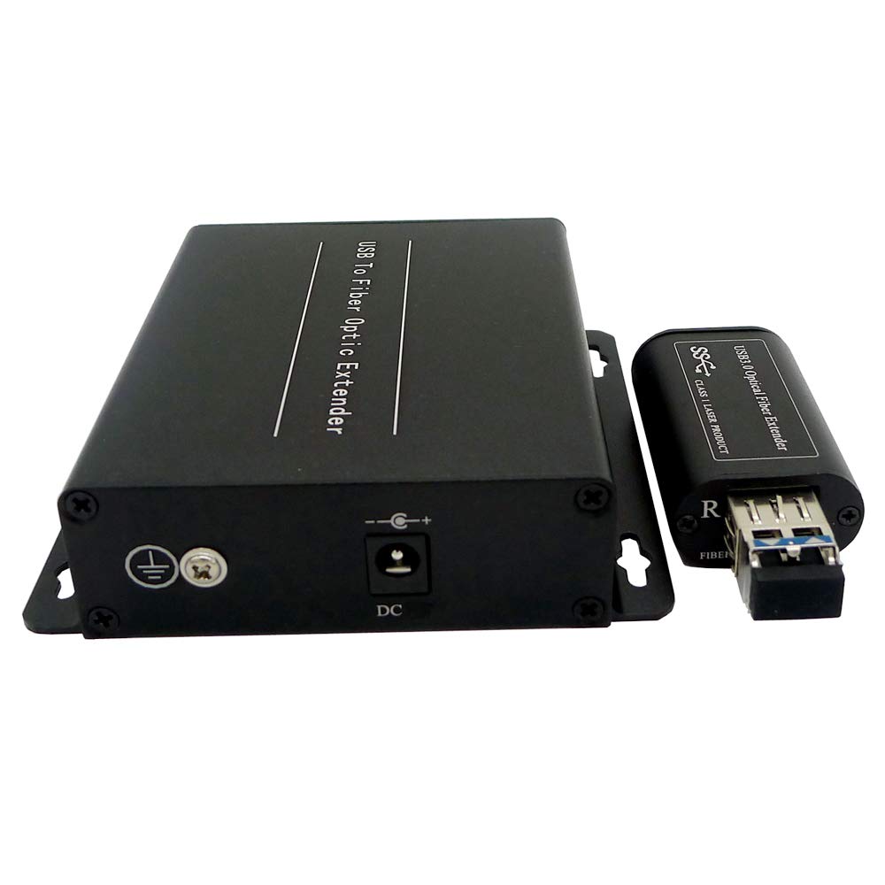 Transwan USB 3.0 Fiber Extender to Max 250 Meters (820 FT) Over Single-Mode Fiber with 2 x LC 10 Gbps SFP, USB 3.0 Fiber Optic Extender with 5 Gbps Super Speed, Supports Kinect Devices etc
