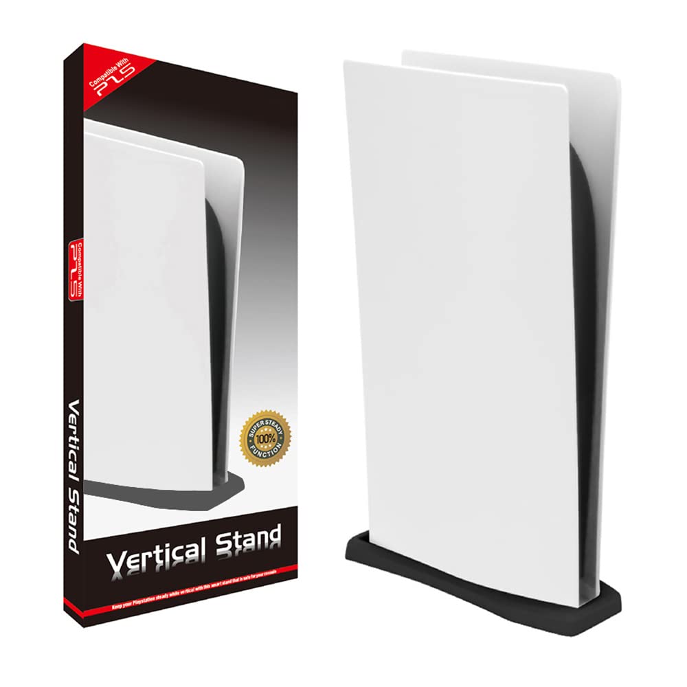 CKXIN Vertical Stand for PS5 Console - Digital Edition - Playstation 5 Holder Stand Bracket Mount Base with Built-in Cooling Vents and Non-Slip Feet (Black)