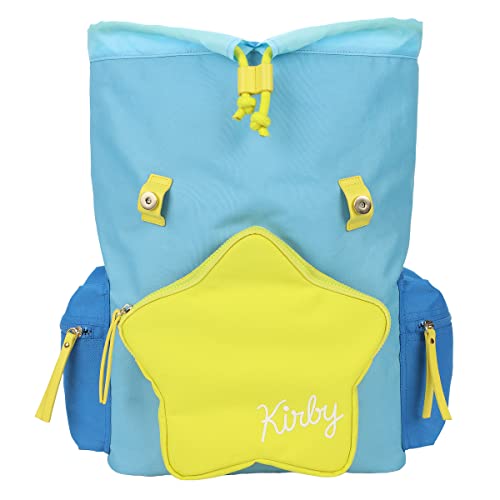Bioworld Kirby Character 17" Backpack with Drawstring Main Compartment