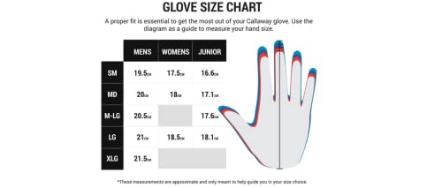 Callaway Dawn Patrol Glove (Left Hand, Medium, Women's) , White