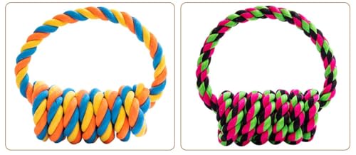 Chewy Champ Circle - Large Dog Rope Toy for Aggressive Chewers - Durable & Fun