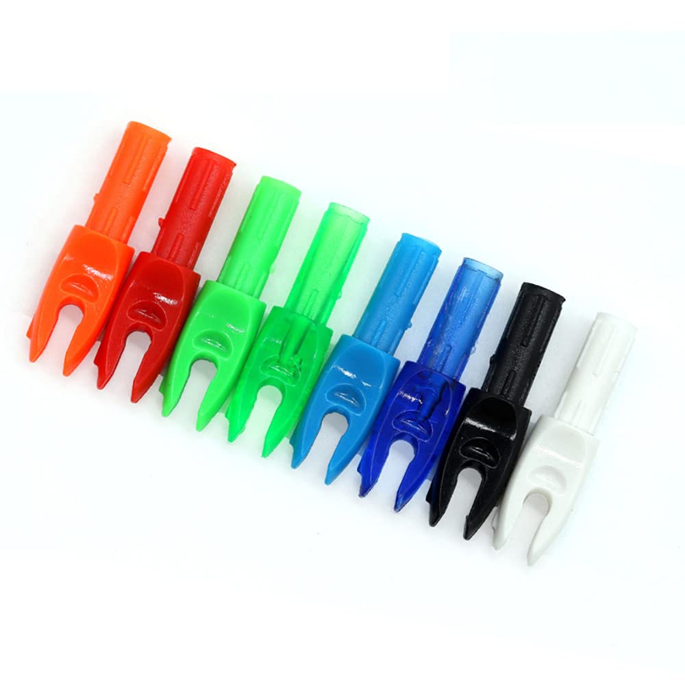 ACCMOS 24pc Archery Internal Arrow Nocks for ID 5.2mm .204" Carbon Fiberglass Arrow Shaft DIY Archery Accessory