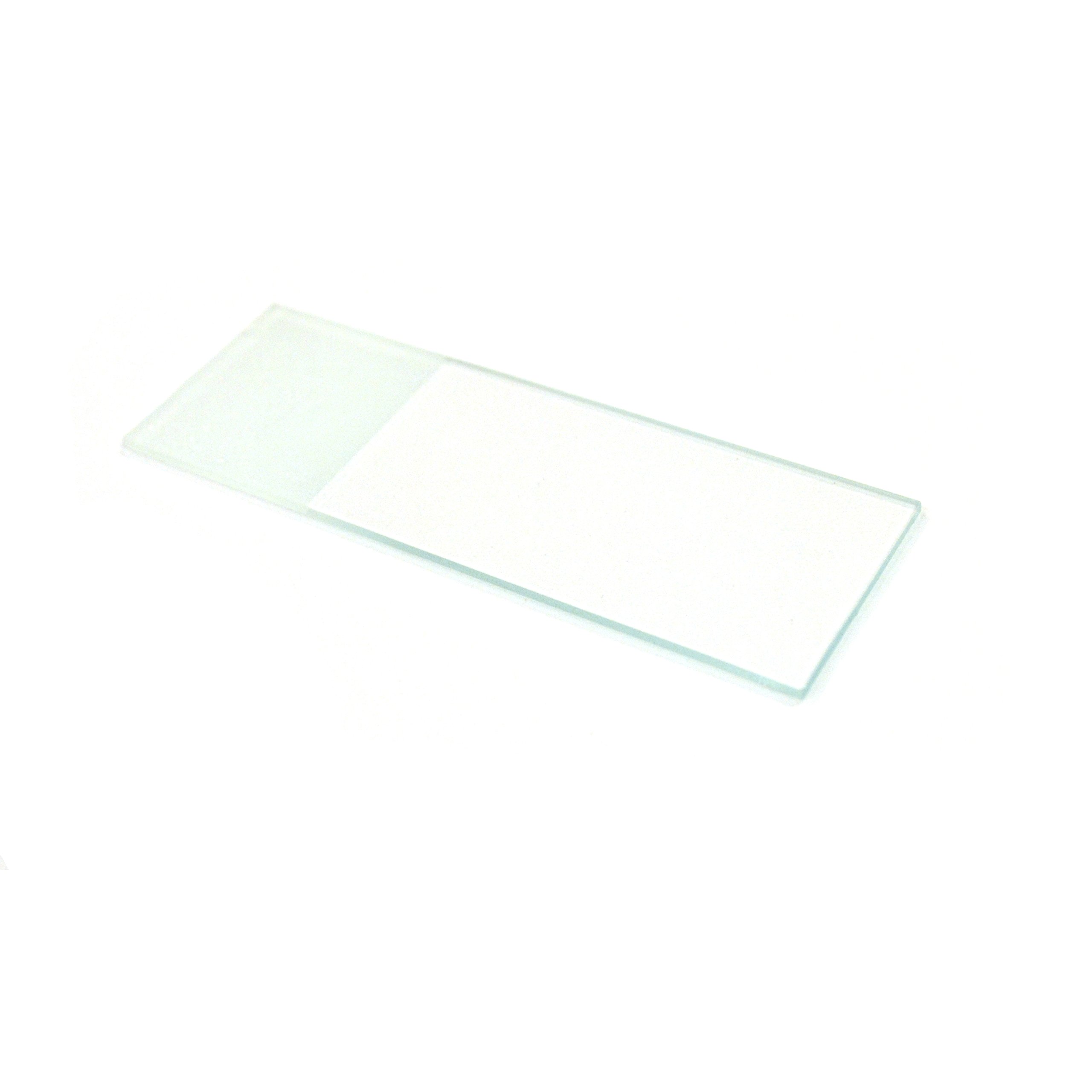 EISCO Glass Microscope Slides, 50 Pack - Precleaned - Ground & Polished Edges - Frosted End