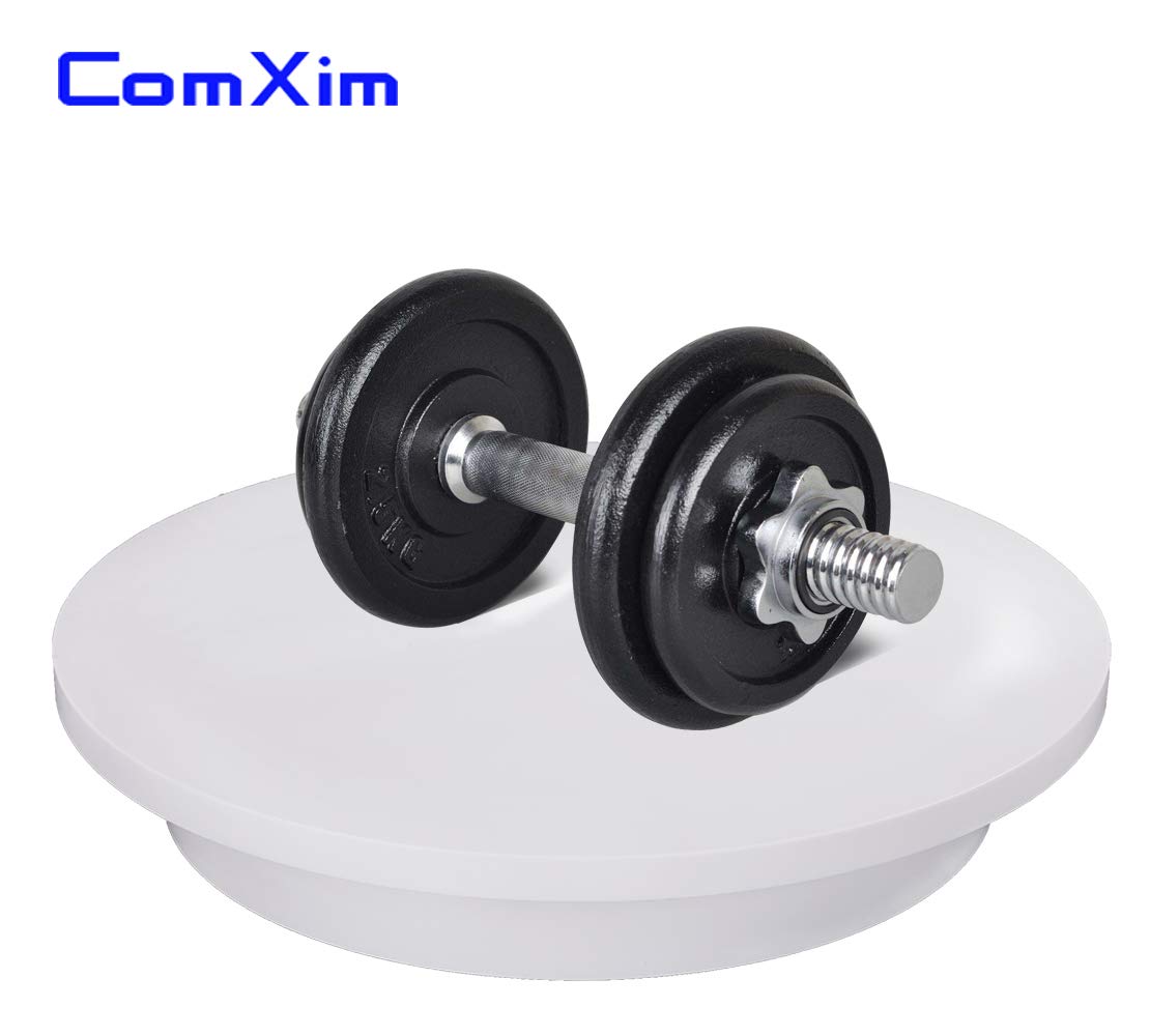 ComXim Professional 360 Degree Photography Turntable for Product Photography, 15.8in(40cm) Diameter,Automatic Remote Control Angle,Speed,Direction, Various Rotation Mode (White)