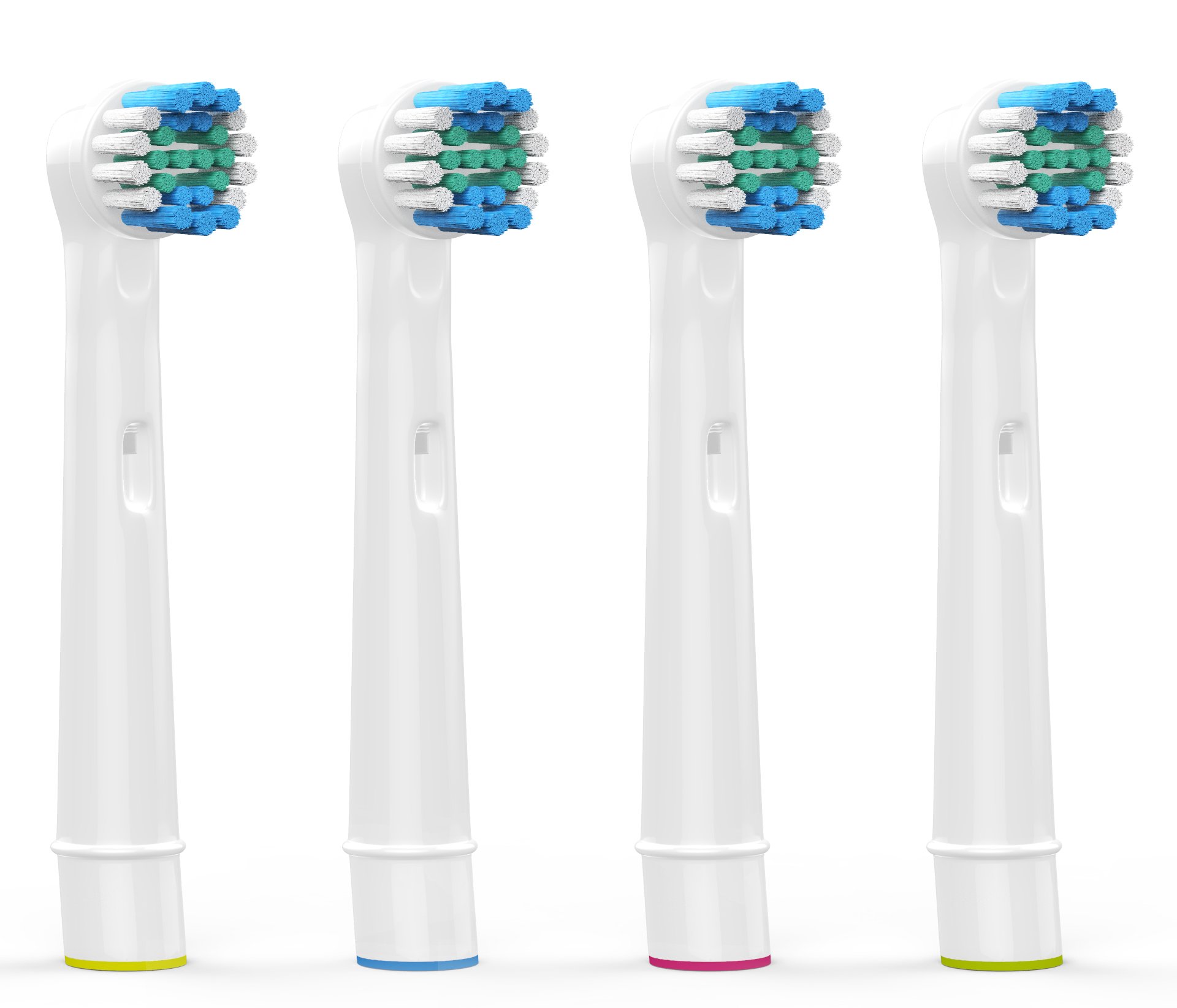 Replacement Brush Heads Refill,4 pack, fits Oral B Electric Toothbrush Precision,Floss, Pro White, Sensitive Gum Care,Cross,Sensi,Whitening,4 Count By WyFun