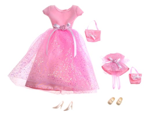 Barbie Kelly Doll Fashion Avenue Matchin Styles 1996 Pink Ball Dress