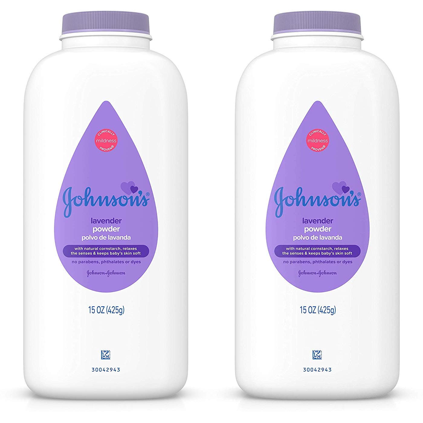 Johnsons Baby Powder Calming Lavender/Chamomile 15 Ounce (443ml) (2 Pack) by Johnson's