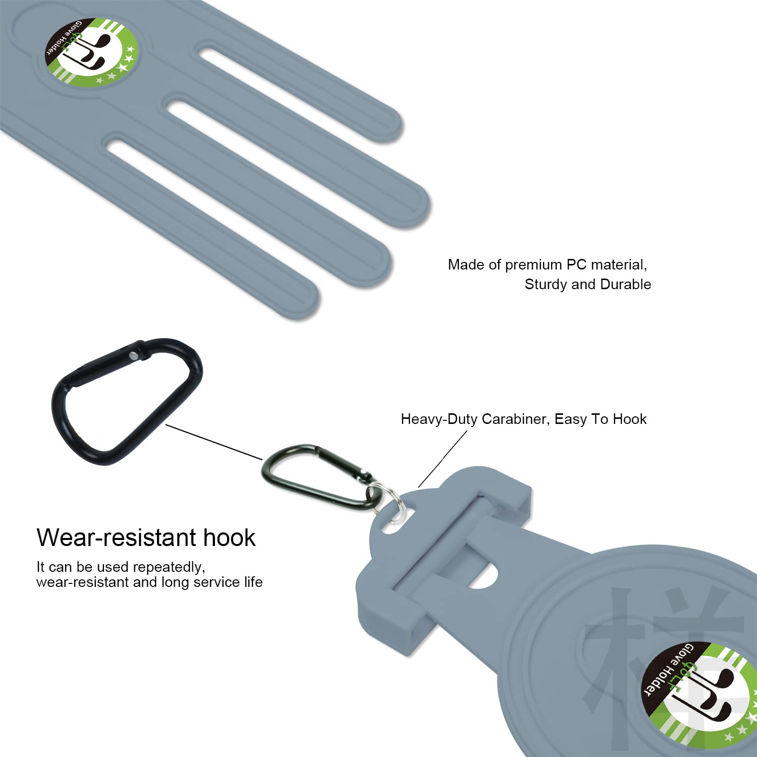 ACCTOLF Golf Glove Holder Dryer, Golf Glove Holder for Bag, Durable Sport Gloves Support Frame Tool Accessories Gifts for Men Women Golfer