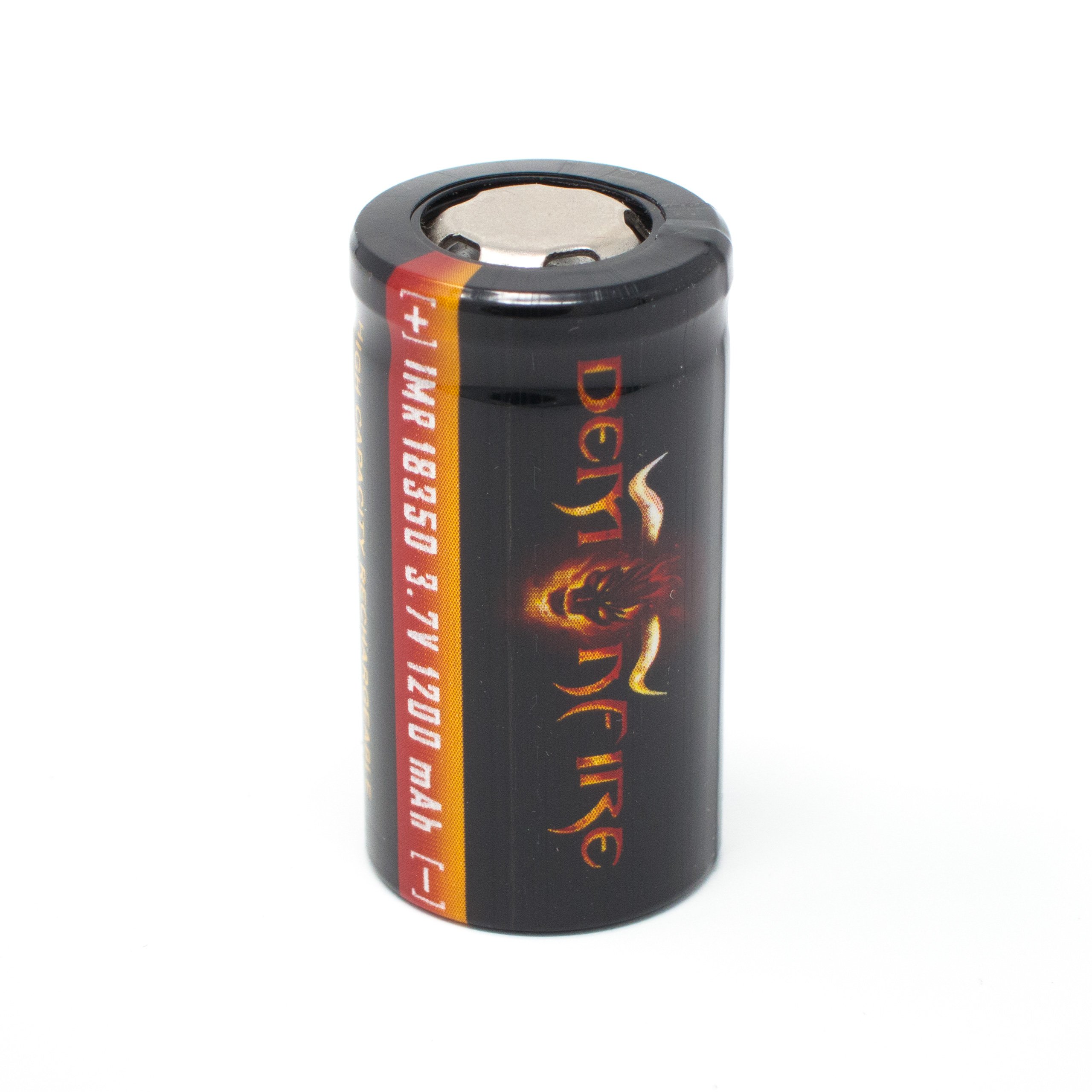 IMR 18350 Flat Top 1200mAh 3.7V High Drain LiMn Demonfire Rechargeable Battery (2 Pieces)