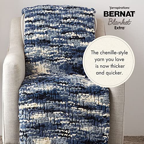 Bernat Blanket Extra Teal Dreams Yarn - 2 Pack of 300g/10.5oz - Polyester - 7 Jumbo - 97 Yards - Knitting, Crocheting, Crafts & Amigurumi, Chunky Chenille Yarn