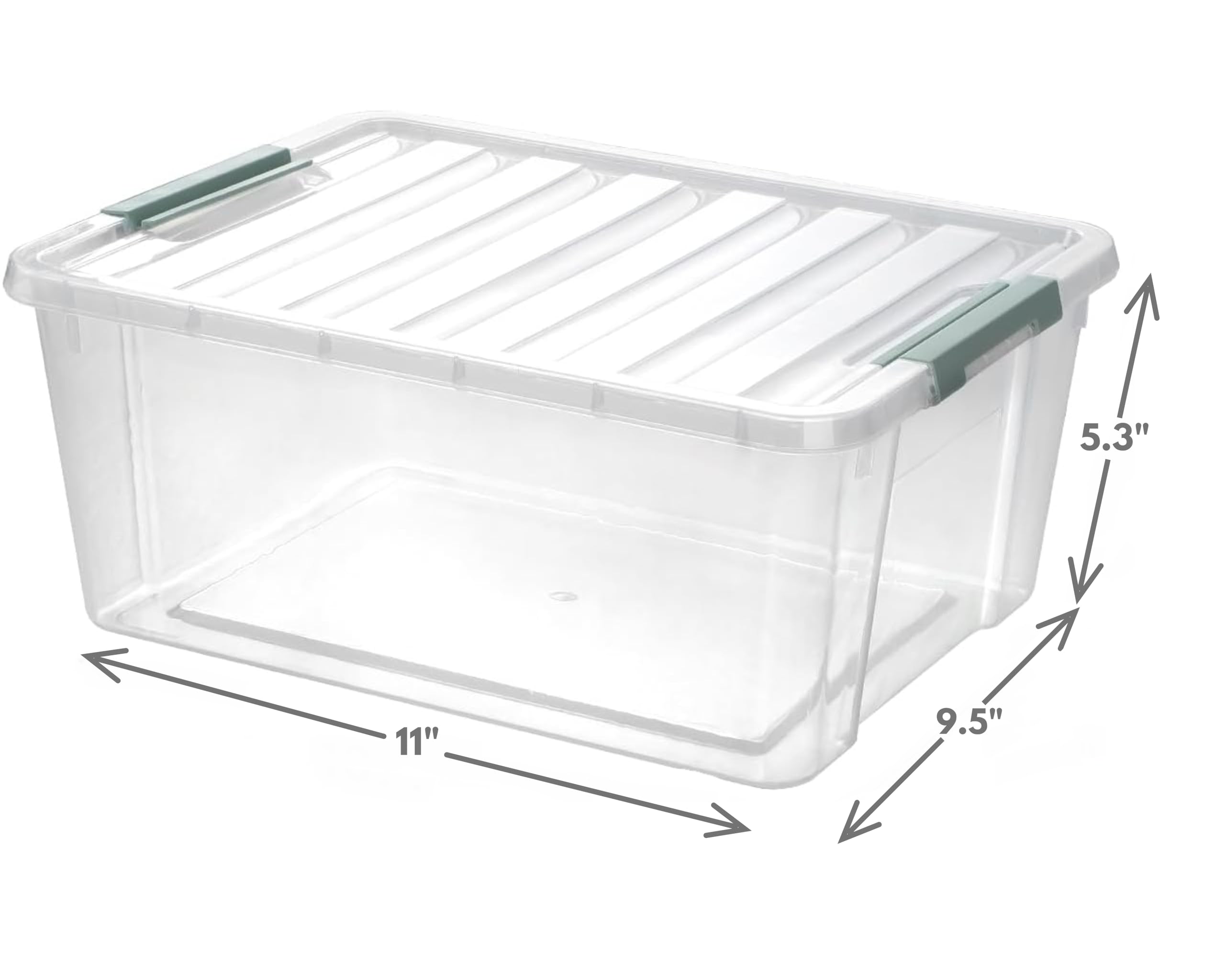 Baylee and Me Clear Plastic Storage Box with Removable Tray β Perfect for Organizing Arts and Craft Supplies, Sewing Notions, Small Toys, Bead, Art Supplies
