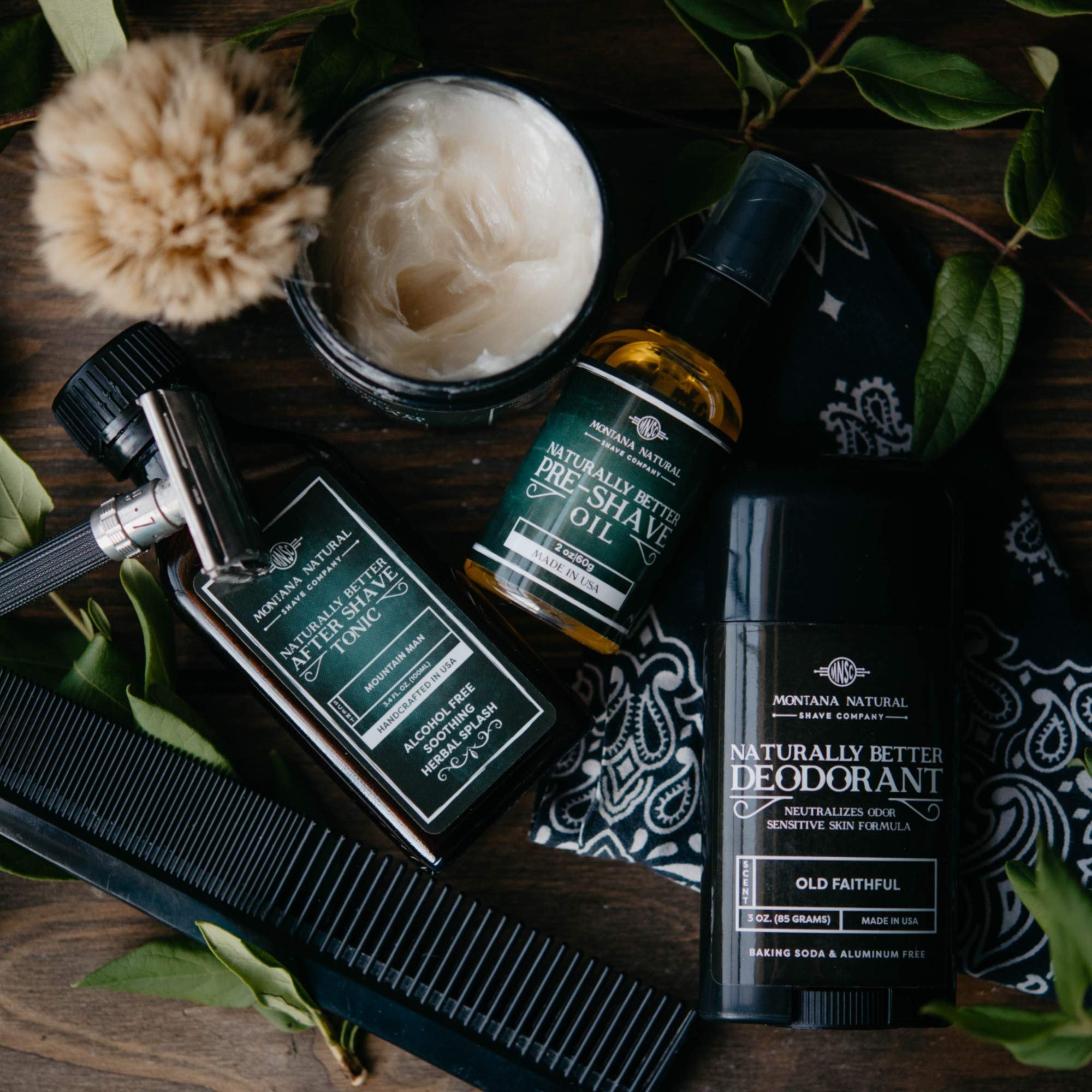 MNSC Lavender Lime Naturally Better Shave Cream - Smooth Shave, Hypoallergenic Sensitive Skin Formula, Softer Skin, Prevent Nicks, Cuts, and Irritation, Handcrafted in USA, All-Natural & Plant-Derived