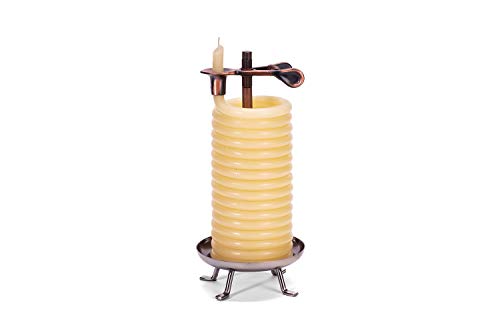 Candle by the Hour 50-Hour Beehive Candle, Eco-Friendly Natural Beeswax with Cotton Wick & 48-Hour Tall Candle, Eco-Friendly Natural Beeswax with Cotton Wick