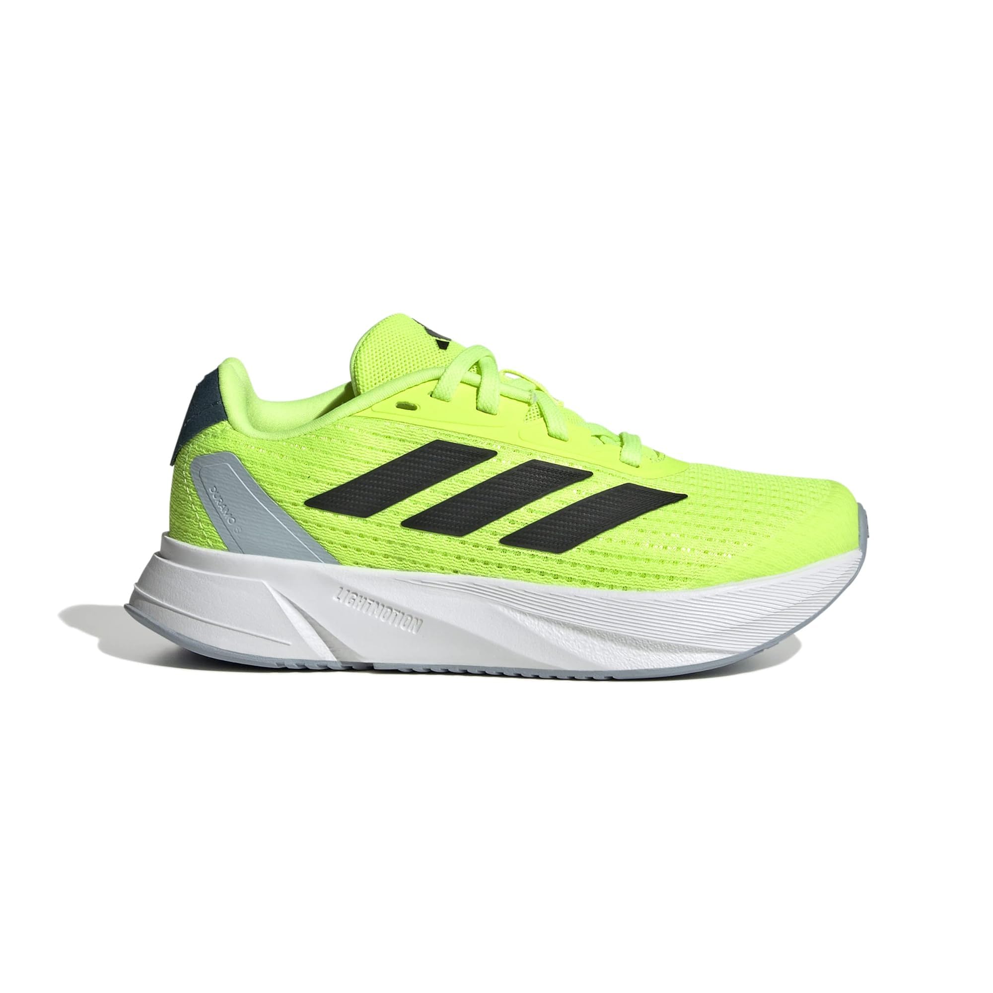adidas Duramo SL Sneaker, Lucid Lemon/Core Black/Wonder Blue, 1.5 US Unisex little kid