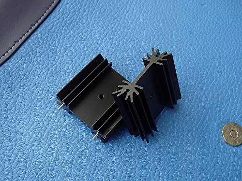 Electronics-Salon 4X TO-220 Heatsink, Small Power Aluminum Heat-Sink, SKU: HS-001-4