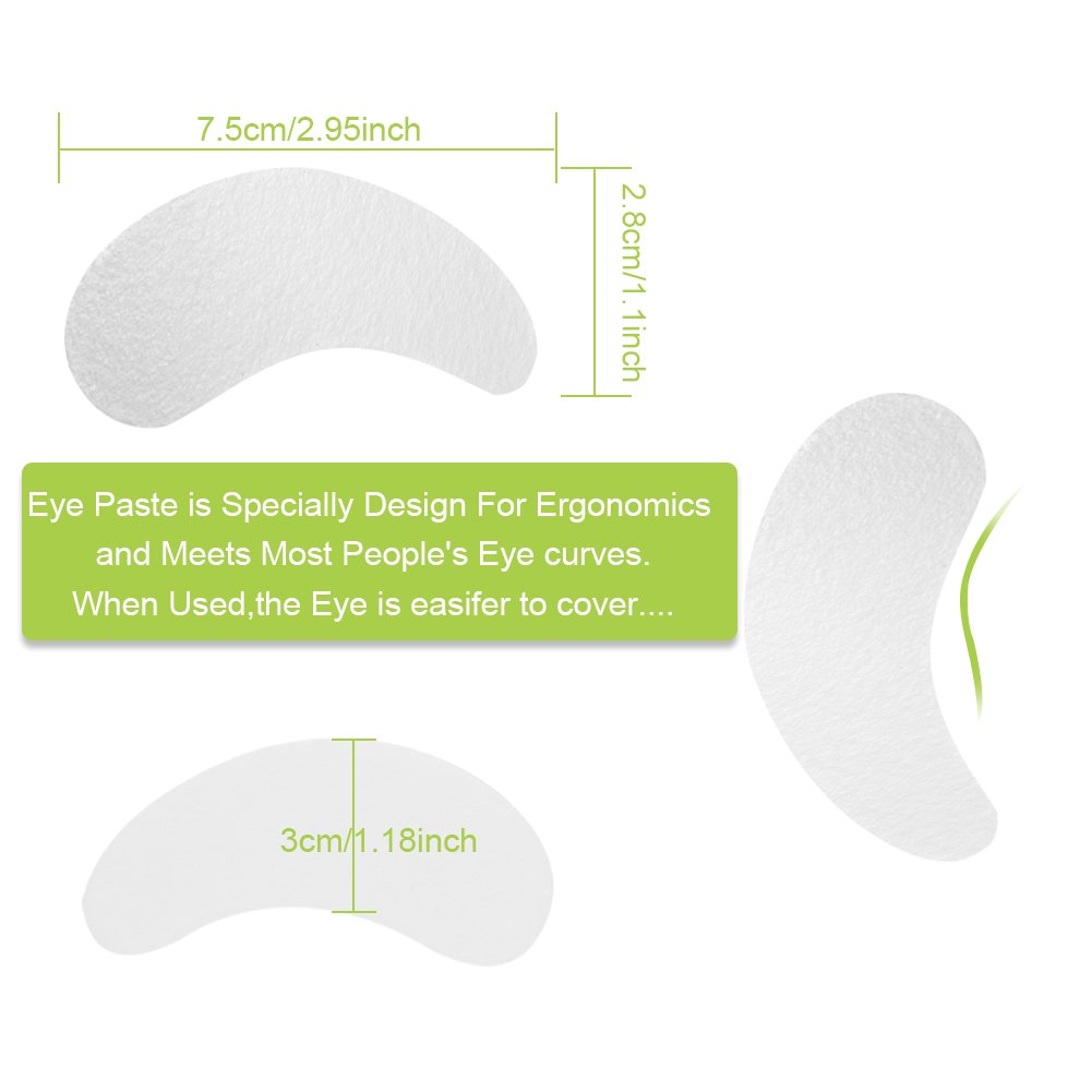Qleng Eye Pads Lash Extensions Kit, 110 Pairs Hydrogel Patch Gel Pad Beauty Makeup Tool for Under Eyes Eyelash Extension