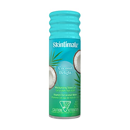 Skintimate Coconut Delight Shave Gel for Women, 6 Pack | Skintimate Shaving Cream for Women, Womens Shaving Cream, Shave Cream, Shaving Foam, Womens Shave Gel, Pack of 6, 7oz each