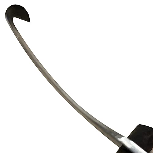 LeCzar Farrier Tool - Japanese Stainless Steel Double Edge Sharp Hoof Knife - Smooth Wooden Handle Made of Premium Materials for Right Hand