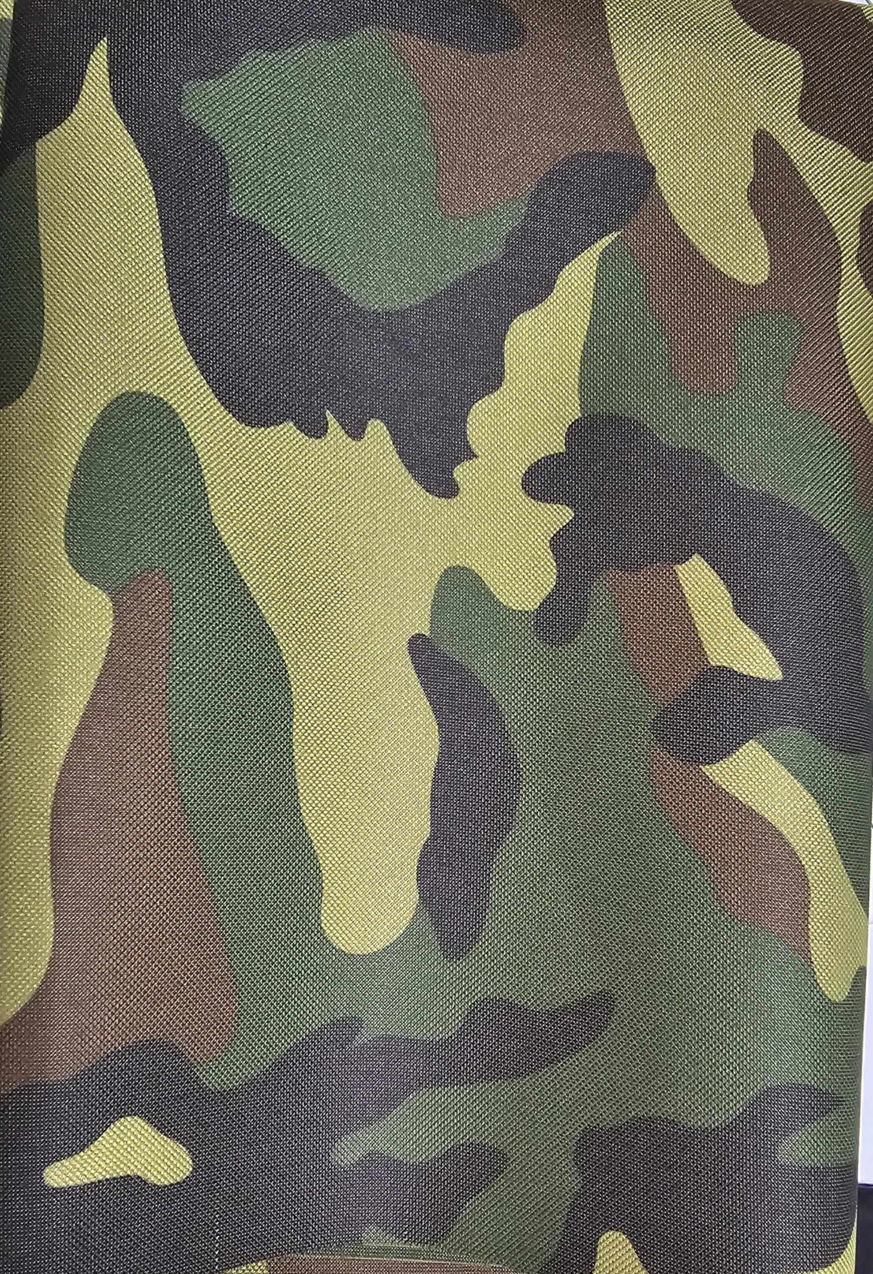 AD FABRIC, Waterproof Canvas Fabric, camo/Camouflage, 600 Denier Water Repellent Canvas Cordura Fabric for Outdoor/Indoor, 58" Wide.