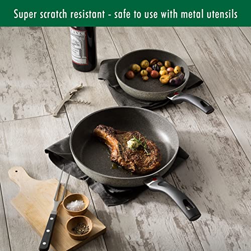 BALLARINI PARMA by HENCKELS 2-pc Nonstick Pot and Pan Set, Made in Italy, Set includes 10-inch and 12-inch fry pan