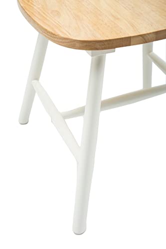 Boraam Farmhouse Dining Chairs, Set of 2 - White/Natural