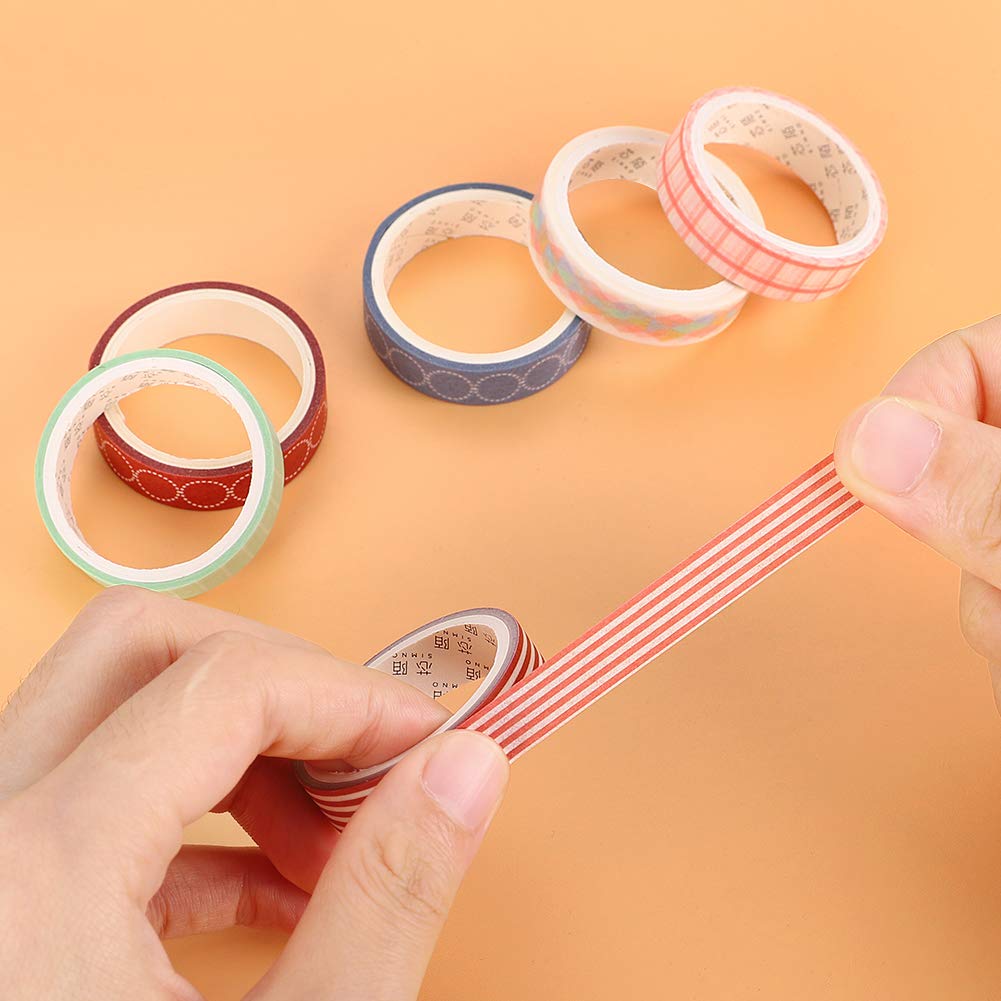Accmor 40 Rolls Washi Tape Set, Decorative Washi Masking Tape for Scrapbooking, Bullet Journals, Planners, Gift Wrapping,DIY Decor and Craft Supplies