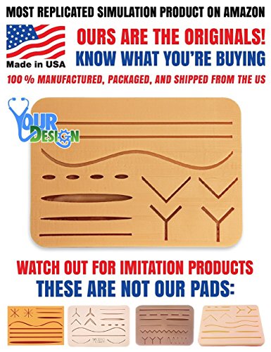 Large 3-Layer Suture Pad w/Wounds (7x5") – Handmade in Brooklyn, USA