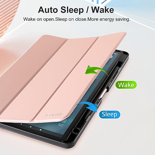 CoBak Case for All-New Amazon Fire Max 11 Tablet 2023 Release with Built-in Pencil Holder - Ultra Slim Smart Cover with Auto Wake/Sleep