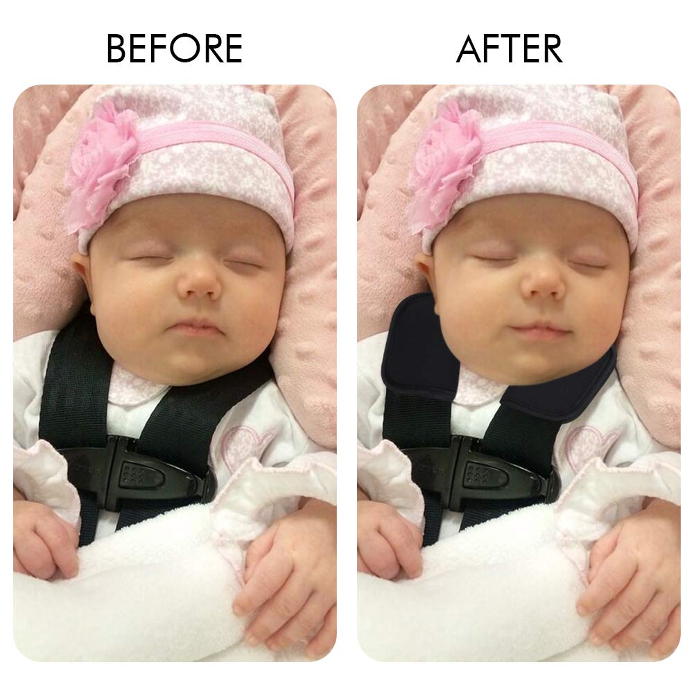 Accmor Car Seat Strap Covers for Baby Kids, Car Seat Strap Covers Shoulder Pads, Soft Seat Belt Covers for All Car Seats, Pushchair, Stroller