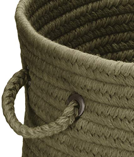 Colonial Mills WL55 14 by 14 by 10-Inch Bristol Storage Basket, Olive