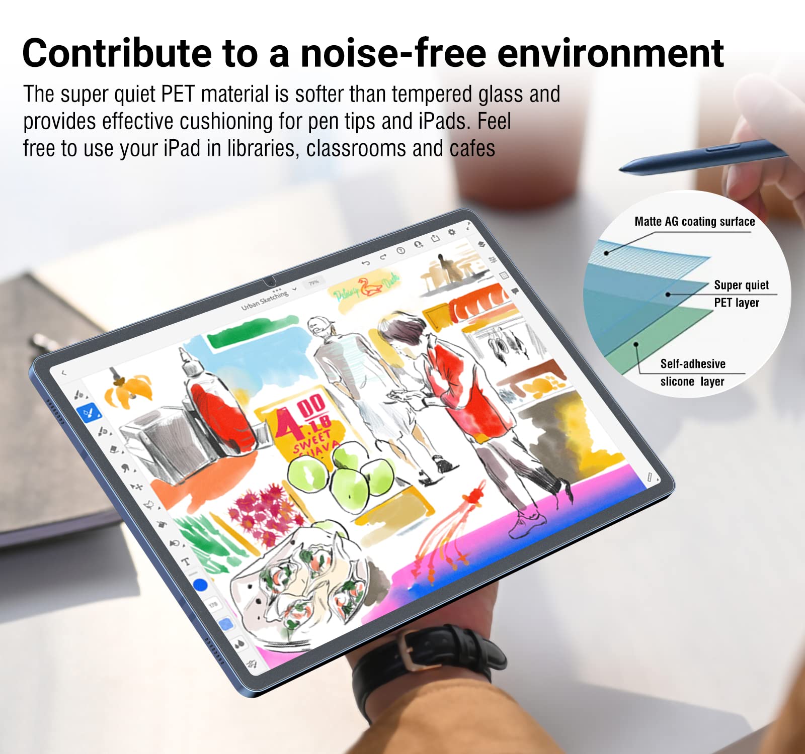 Tab S6 Screen protector, Paper Screen Protector for Samsung Galaxy Tab S6/Tab S5e 10.5 inch, with S Pen Compatible/Feels like writing on paper