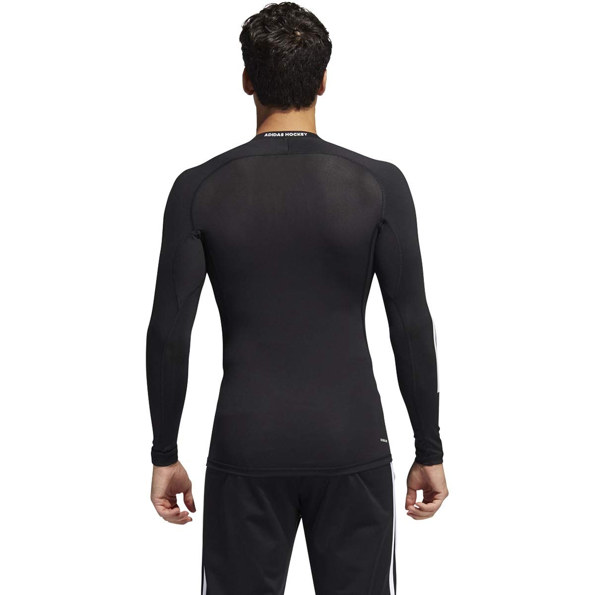 adidas Men's Standard Hockey Base-Layer Shirt, Black, Large