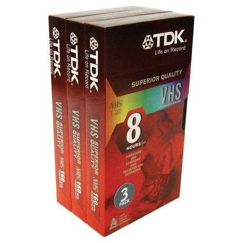 Tdk Electronics #T-160RVS3 3PK 8HR Video Tape