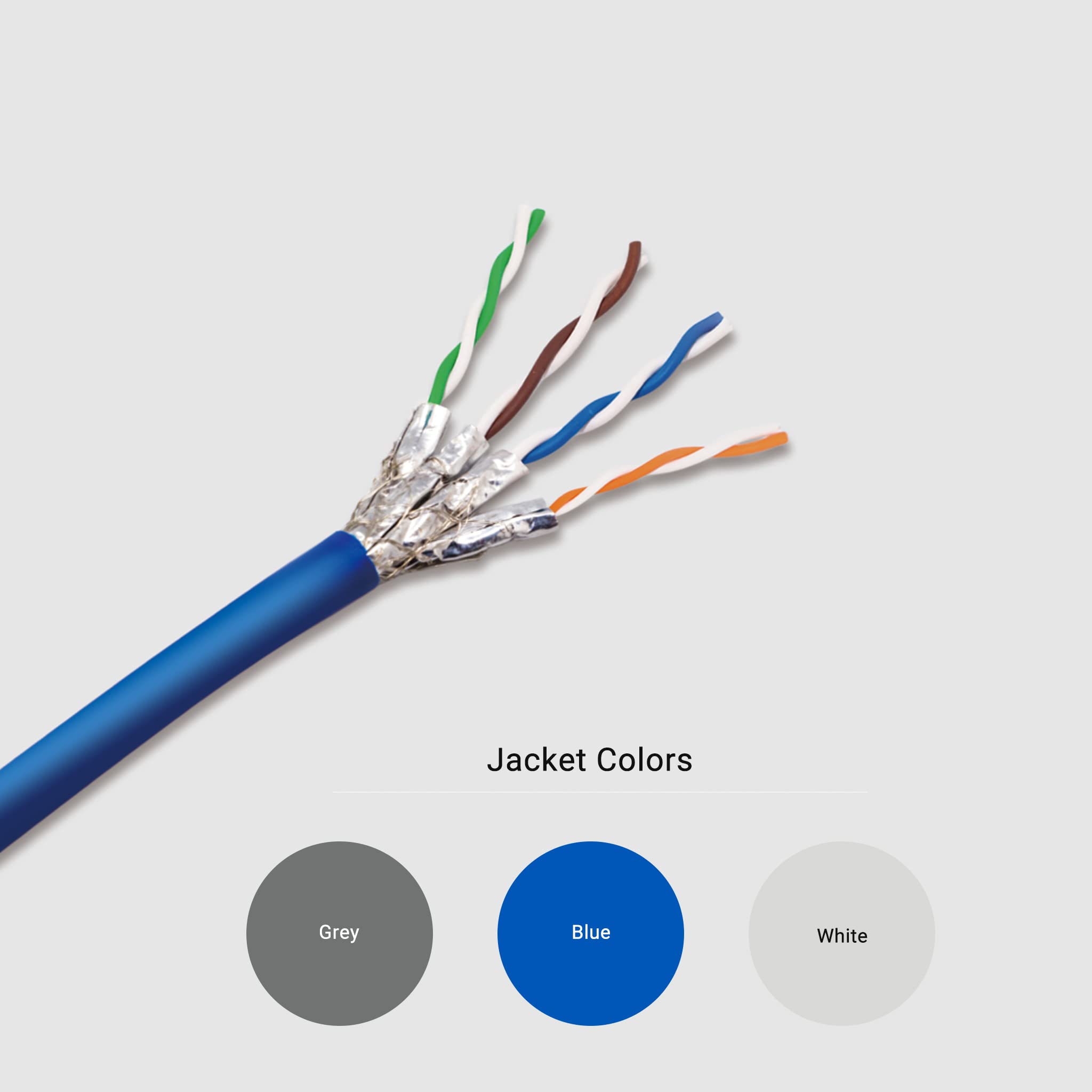 Elite CAT7A Shielded Riser (CMR), Ethernet Cable 1000ft Reel, Shielded Foil Twisted Pair (S/FTP) 23AWG, Solid Pure Bare Copper, 1000MHz, UL Certified, Easy Pull, Bulk Networking Cable - Grey