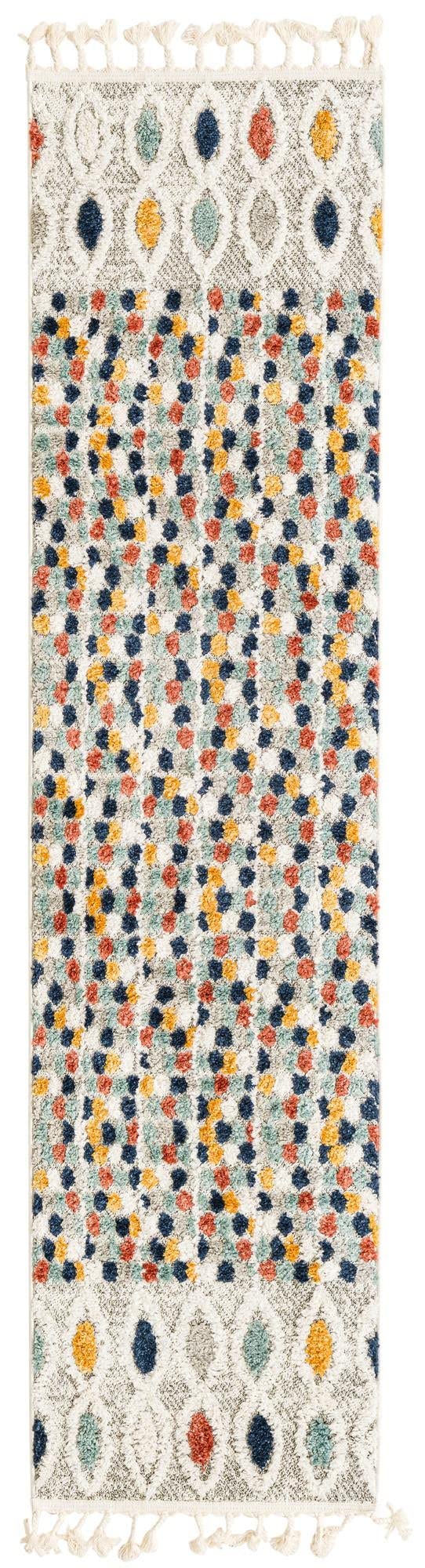 Unique Loom Cherokee Collection Area Rug - Asheville (Runner 2' 0" x 8' 0", Multi/ Green)