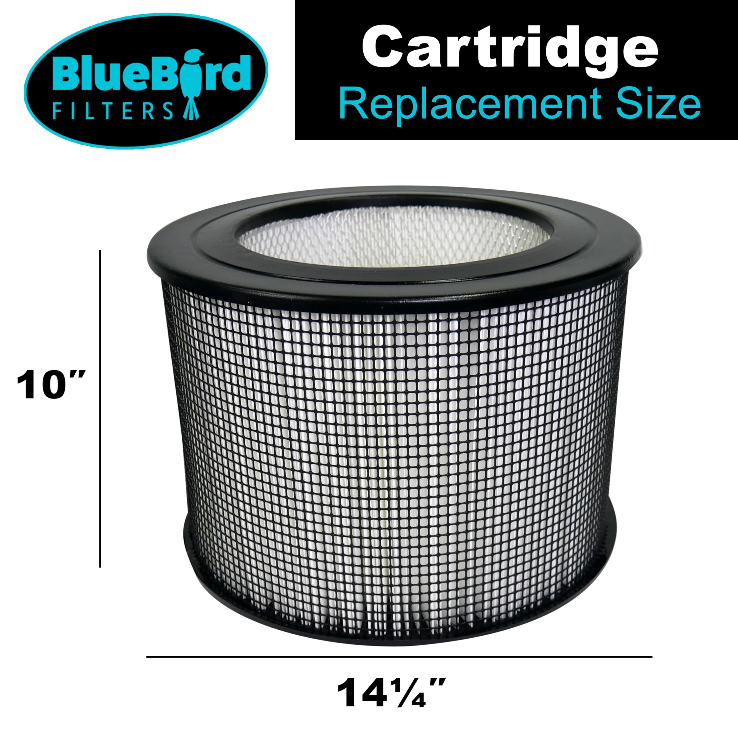 BlueBird Filters Replacement HEPA Filter & Carbon Pre Filter Kit For Honeywell 50250 50250-S OEM Part Number 24000 (1 HEPA + 3 Carbon Pre-Filter)