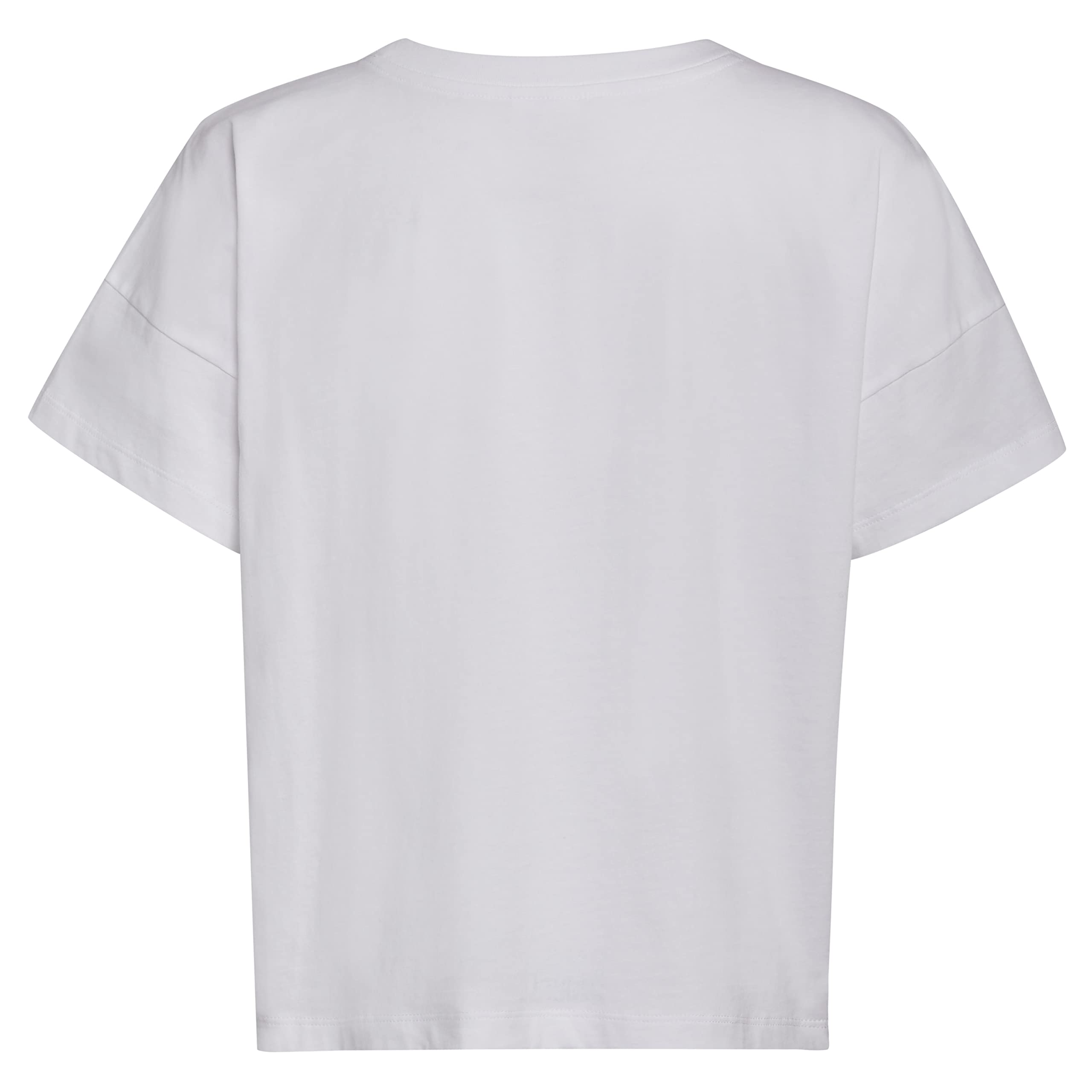 adidas Girls' Toddler Short Sleeve Tee T-Shirt, White with Multicolor, 3T