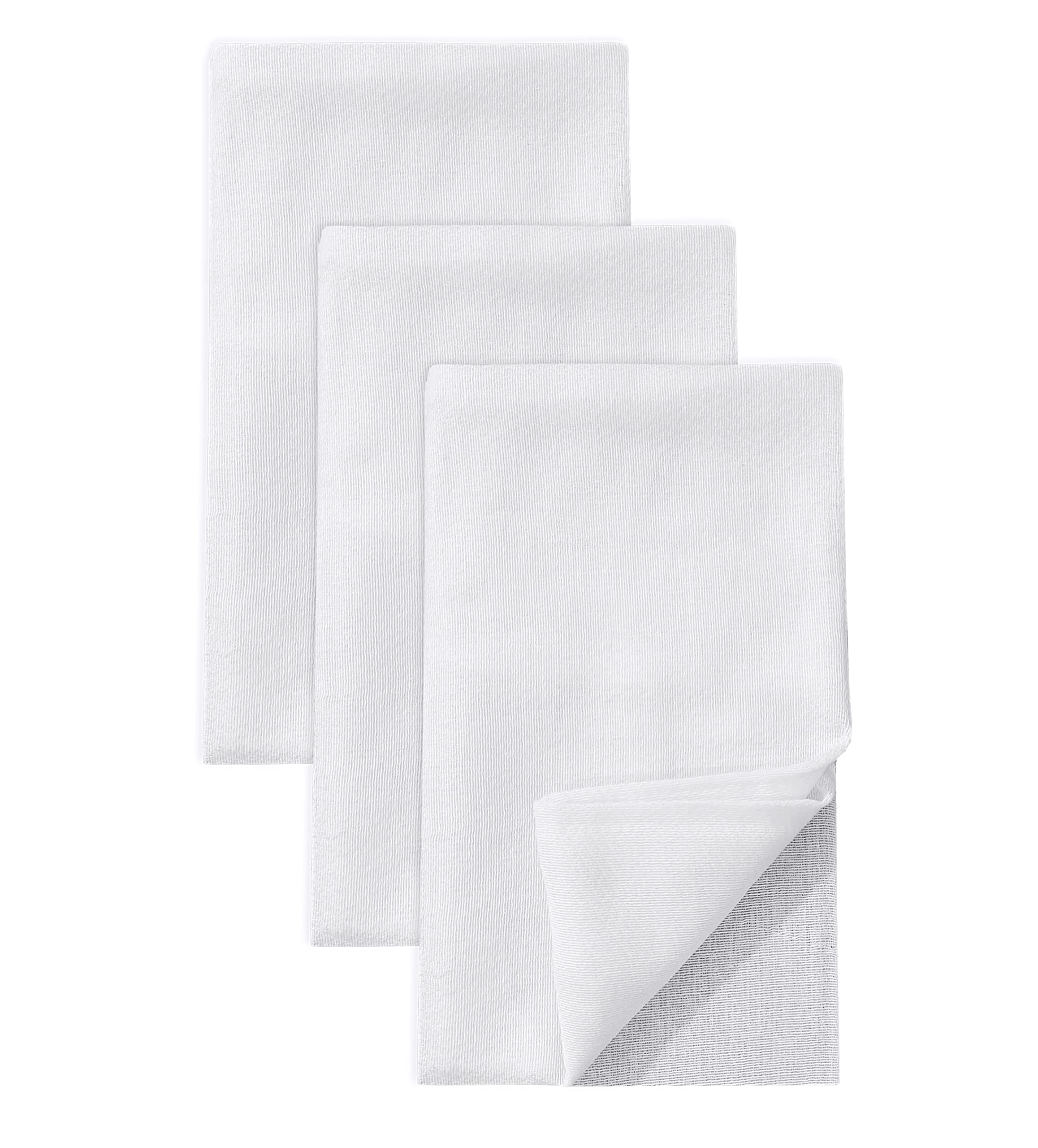 RUVANTI 6 Pack Birdseye Flat-Fold Cloth Diapers for Babies, 100% Cotton Extra Large Reusable Diapers 24x24 Inches, Baby Burp Cloths