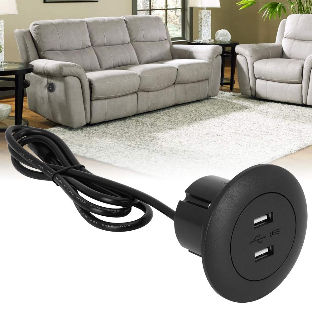 NDNCZDHC Sofa Dual USB Charger, Power Socket Dual USB Phone Charging Ports or Power Recliner Chair, Electric Sofa, Phone Charging Port for Home