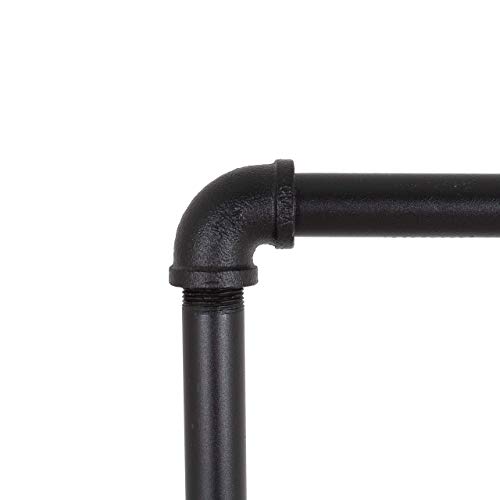 Industrial Pipe Rolling Clothing Rack by William Robert's Vintage