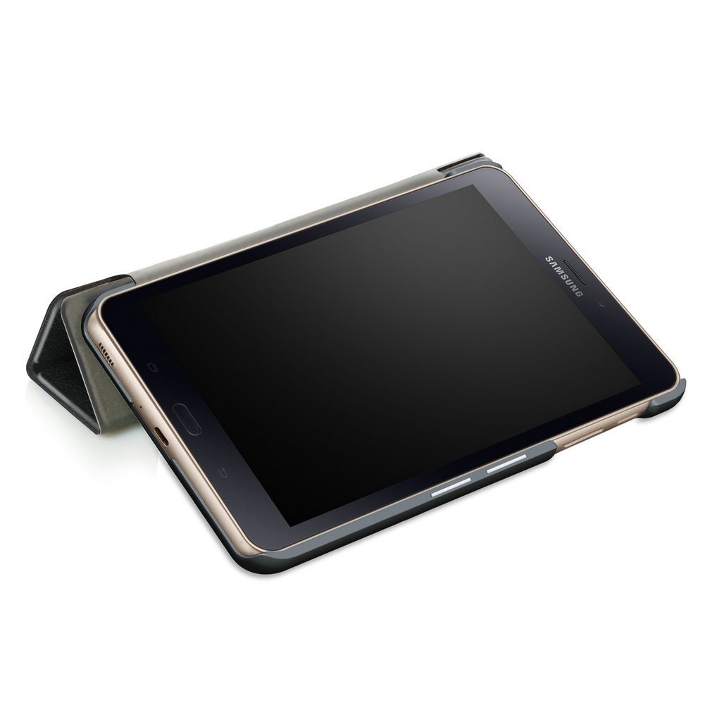 Kepuch Custer Case for Samsung Galaxy Tab A 8.0 2017 T380 T385, PU Leather Case Cover for Samsung Galaxy Tab A 8.0 2017 T380 T385 - Black