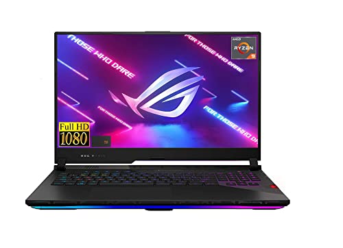 ASUS 2022 New ROG Strix Premium Gaming Laptop: 17.3" FHD 144Hz IPS Display, AMD Gaming 8-Core Ryzen 9-5900HX, 64GB RAM, 2TB SSD, 4GB GeForce RTX 3050Ti, WiFi-6, Backlit-KYB, USB-C, Win10H, TF