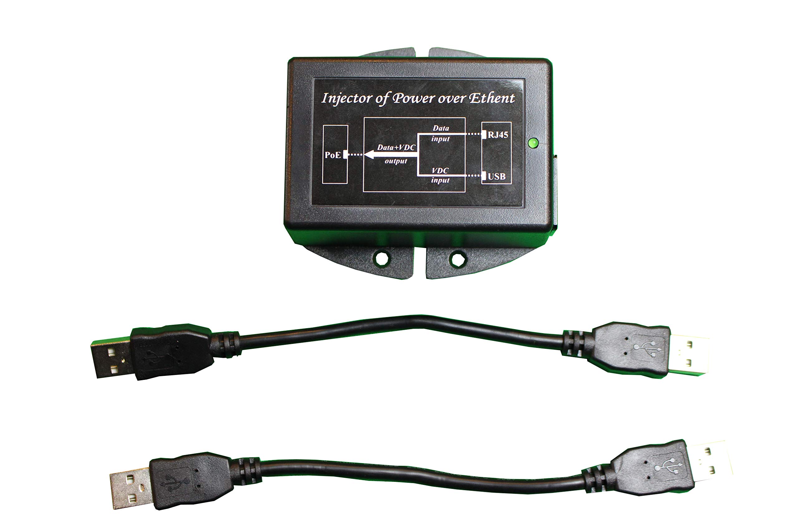 Tycon Systems TP-DCDC-2USB-24 USB Powered 24V Passive POE Inserter - 24V DC