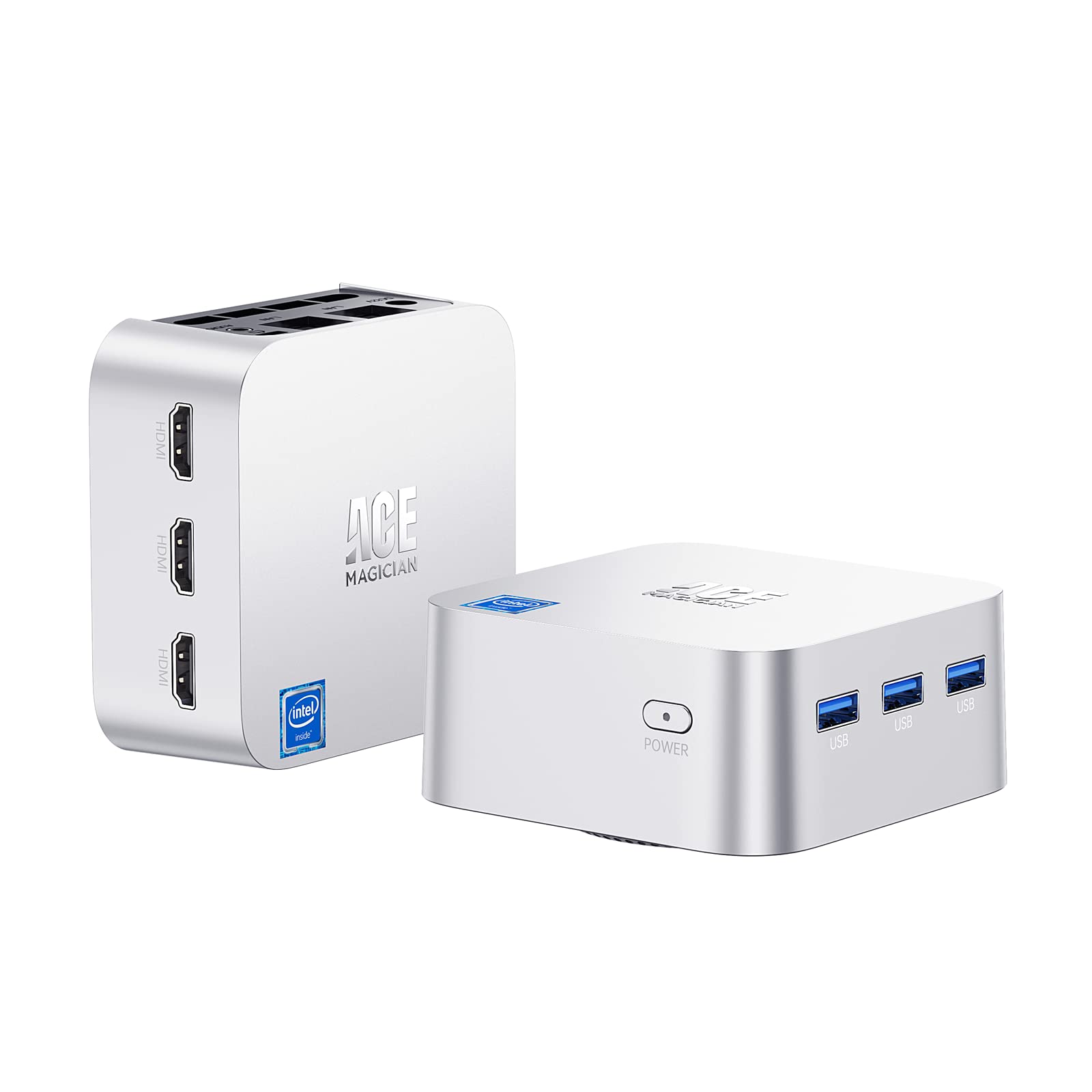 ACEMAGICIAN Mini PC T8 Pro, Intel Celeron N5095 (up to 2.90GHz), HDMI 4K@60 3 Screen Display, Dual Ethernet Ports, 8GB DDR4 RAM 256GB SSD Micro Desktop Computer, Windows 11 Pro, 2.4/5G WiFi, BT4.2