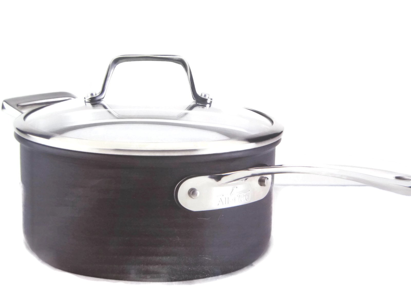 All-Clad B3 Nonstick 3 Qt. Sauce Pan With Loop & Glass Lid